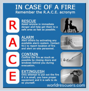 What does the acronym RACE stand for in fire safety? 2023